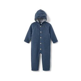 Tchibo Baby-Walkoverall mit Merinowolle - Blau - Kinder - Gr.: 86/92