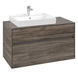 Villeroy & Boch Villeroy und Boch Collaro Waschtischunterschrank C01700RK 100x54,8x50cm, Waschtisch links, Stone Oak