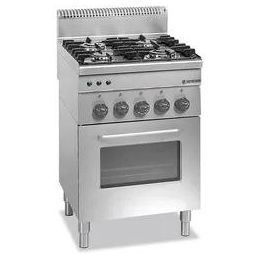 MBM GastroHero Gasherd Serie 66 - 60/60 mit Gasbackofen und Elektrogrill