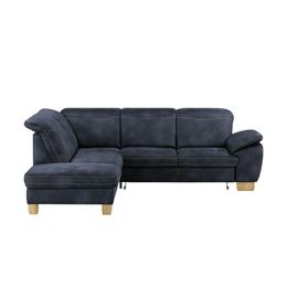 meinSofa Ecksofa Raica ¦ blau ¦ Maße (cm): B: 266 H: 91 T: 243