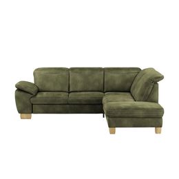 meinSofa Ecksofa Raica ¦ grün ¦ Maße (cm): B: 266 H: 91 T: 243