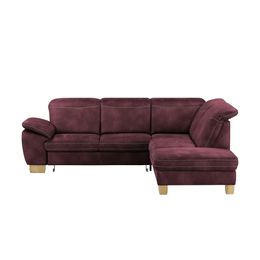 meinSofa Ecksofa Raica ¦ rot ¦ Maße (cm): B: 266 H: 91 T: 243