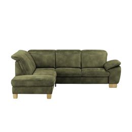 meinSofa Ecksofa Raica ¦ grün ¦ Maße (cm): B: 266 H: 91 T: 243