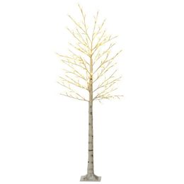 HOMCOM LED Baum 180 cm Lichterbaum, Kirschbaum mit 180 LEDs, 3 Helligkeitsstufen