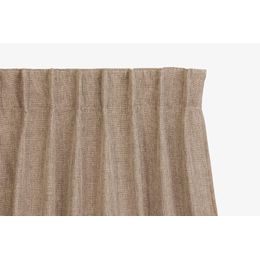 LIFA LIVING Vorhang - 150 x 260 cm - Haken - Taupe