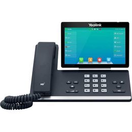 Yealink SIP-T57W Schnurgebundenes Telefon, VoIP Bluetooth, Freisprechen, für Hörgeräte kompatibel, Headsetanschluss, Optische Anrufsignalisierung, PoE,