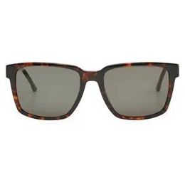 Tom Tailor Herren Rechteckige Sonnenbrille, braun, Animalprint, Gr. ONESIZE