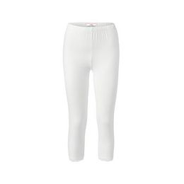 Tchibo 3/4-Leggings mit Spitzenborte - Weiss - Gr.: S