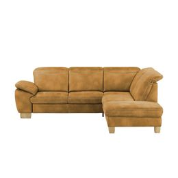 meinSofa Ecksofa Raica ¦ gelb ¦ Maße (cm): B: 266 H: 91 T: 243