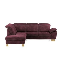 meinSofa Ecksofa Raica ¦ rot ¦ Maße (cm): B: 266 H: 91 T: 243