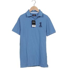 Hackett London Herren Poloshirt, blau, Gr. 46