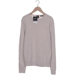 BOSS Orange Herren Pullover, beige, Gr. 46