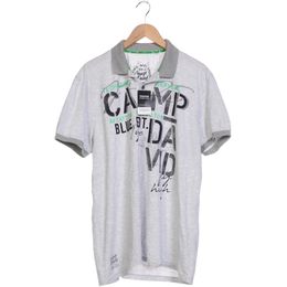 CAMP DAVID Herren Poloshirt, grau, Gr. 58