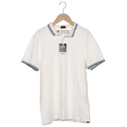 Strellson Herren Poloshirt, cremeweiß, Gr. 56