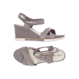 Tamaris Damen Sandale, beige, Gr. 39