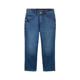 Tom Tailor Damen Kate Caprijeans, blau, Uni, Gr. 28