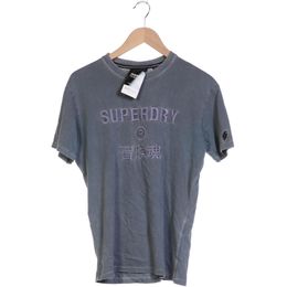 Superdry Damen T-Shirt, blau, Gr. 36