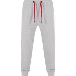 Stoffhose Just Rhyse "Just Rhyse Herren Sweat Pants" Gr. L, US-Größen, grau (grey) Herren Hosen