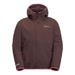 Jack Wolfskin Softshelljacke &raquo;ACTAMIC JACKET K&laquo; mit Kapuze boysenberry 152 152 Elastische Softshelljacke f&uuml;r Kinder