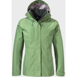 Sch&ouml;ffel SCH&Ouml;FFEL Doppeljacke &raquo;Hiking 3in1 Jacket Style Okere WMS&laquo; mit Kapuze 6485 - gr&uuml;n 38 38 Wasserdicht & atmungsaktiv dank 2-Lagen VENTURI Membrane