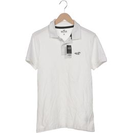 Hollister Herren Poloshirt, weiß, Gr. 48