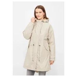 Regen- und Matschjacke Derbe "Tidaholm" Gr. 44, beige (fog, caramel) Damen Jacken Wasserabweisend, mit versiegelten Nähten