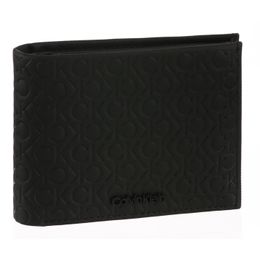 Geldbörse Calvin Klein "CK MUST MONO TRIFOLD 10CC W/COIN" schwarz (pique mono black) Kleinlederwaren