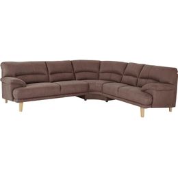 Polsterecke Trendmanufaktur "Cecilia, italienisches Designsprache, modern und komfortabel, L-Form", braun, B:280cm H:87cm T:240cm, Sofas, toller Sitzkomfort und bequeme Armlehnen