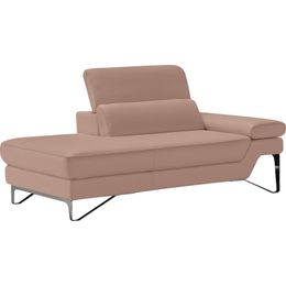 Ottomane Egoitaliano "Princess, elegantes Designsofa mit erstklassigem Sitzkomfort", rosa (millenium rose), B:177cm H:95cm T:108cm, Leder &raquo;BULL&laquo; (echtes Rindsleder). Geschliffenes, pigmentiertes und behandeltes Rindsleder mit einer Dicke von 1, 3-1, 5 mm. Dieses Leder zeigt eine ziemlich weiche Hand mit einem halb undurchsichtigen Aussehen. Es handelt sich um ein gesch&uuml;tztes Leder. Eine leichte De