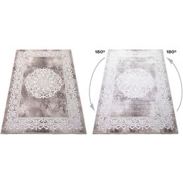 Teppich my home "»Dafna«" Teppiche Gr. B/L: 240 cm x 320 cm, 9 mm, 1 St., beige (sand) Orient-Optik, Vintage Design, Kurzflor, pflegeleicht, leichter Glanz