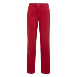 Bequeme Jeans MAC "Gracia" Gr. 38, Länge 32, rot (marsala ppt) Damen Jeans Passform feminine fit