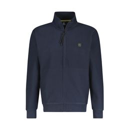 Sweatjacke Lerros "Lerros in Strukturqualität" Gr. S, blau (classic navy) Herren Sweatjacken