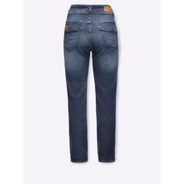 Bequeme Jeans Casual Looks Gr. 52, Normalgrößen, blau (dark blue) Damen Jeans