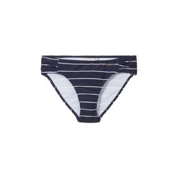 Tom Tailor Damen Bikini-Slip, blau, Streifenmuster, Gr. 40