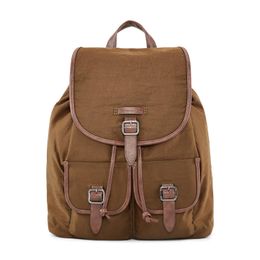 Tom Tailor Herren Rucksack TOM im Vintage-Look, grün, Gr. ONESIZE