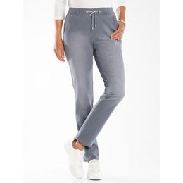 Schlupfjeans COSMA Gr. 52, Normalgrößen, grau (grau, denim) Damen Jeans