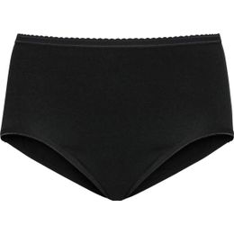 w&auml;schepur Damen Taillenslip aus Single-Jersey 5x wei&szlig; + 5x schwarz, Gr&ouml;&szlig;e 52/54