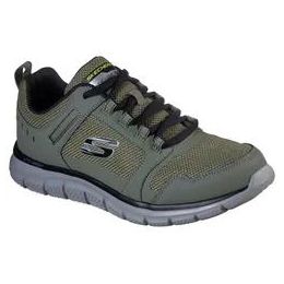 Sneaker Skechers "TRACK-KNOCKHILL" Gr. 45, grün (olivgrün) Herren Schuhe mit gepolsterter Innensohle, Freizeitschuh, Halbschuh, Schnürschuh