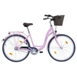 Cityrad FASHION LINE Fahrräder Gr. 48cm, 28 Zoll (71,12cm), rosa (hellrosa) für Damen und Herren, Nabenschaltung