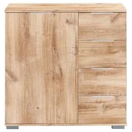 Kombikommode WIMEX "Easy", braun (plankeneichefarben), B:82cm H:83cm T:40,5cm, Sideboards