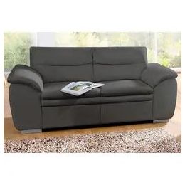 2-Sitzer COTTA "Leandra" Sofas Gr. B/H/T: 185cm x 88cm x 90cm, Kunstleder SOFTLUX, grau