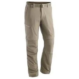 Funktionshose Maier Sports "Tajo 2" Gr. 50, Normalgrößen, beige (dunkelbeige) Herren Hosen Wanderhose, zipp-off Outdoor-Hose, 4 Taschen, Regular Fit