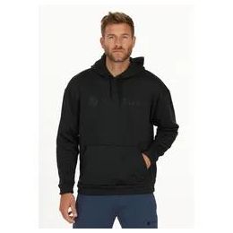Sweatshirt Virtus "Duvallon", Herren, Gr. M, schwarz, 94% Polyester, 6% Elasthan, unifarben, normal, ohne Ausschnitt, Sweatshirts, mit kuscheliger Kapuze mit Kordelzug