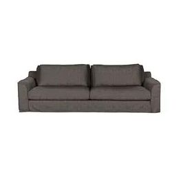 Big-Sofa furninova "Grande Double Day LC" Sofas Gr. B/H/T: 266cm x 84cm x 105cm, Struktur grob, grau abnehmbarer Hussenbezug, im skandinavischen Design, Breite 266 cm