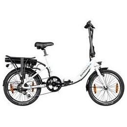 Zündapp E-Bike ZÜNDAPP "Z110" E-Bikes Gr. 33cm, 20 Zoll (50,80cm), weiß Pedelec, Elektrofahrrad für Damen u. Herren