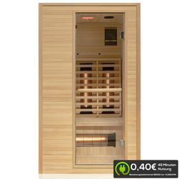 TroniTechnik Dewello® Infrarotkabine Infrarotsauna CALGARY 115cm x 105cm inkl. 5 Vollspektrumstrahler