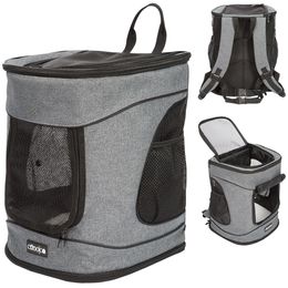 Casaria Cadoca® Haustierrucksack Grau 41x30x31cm