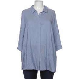 Selection by Ulla Popken Damen Bluse, blau, Gr. 46