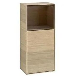 Villeroy & Boch Villeroy und Boch Finion Seitenschrank G510GNPC 41,8x93,6cm, rechts, Emotion, Regal oben Walnut Veneer, Oak Veneer