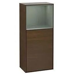 Villeroy & Boch Villeroy und Boch Finion Seitenschrank G530GMGN 41,8cm, rechts, Ladestation, Emotion, Regal Olive Matt Lacquer, Walnut veneer